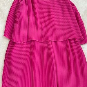Parker | Dresses | Hot Pink Pleated Mini Dress From Parker | Poshmark